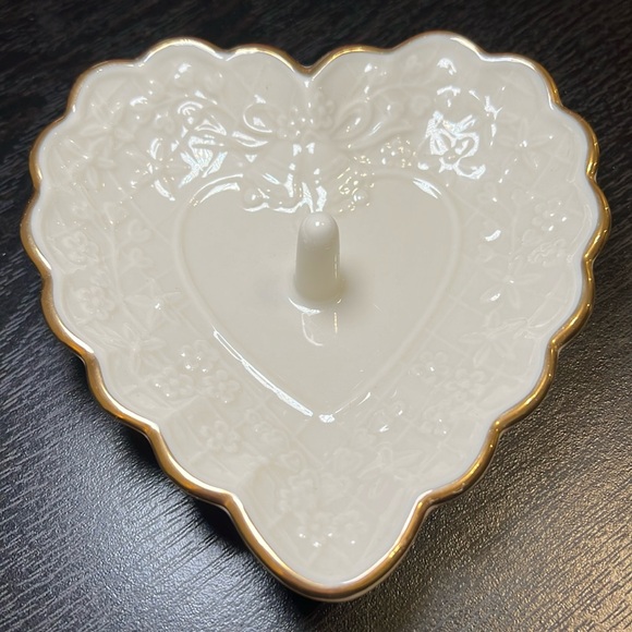 Lenox | Accents | Vintage Lenox Ivory Porcelain Heart Shape Ring Dish ...